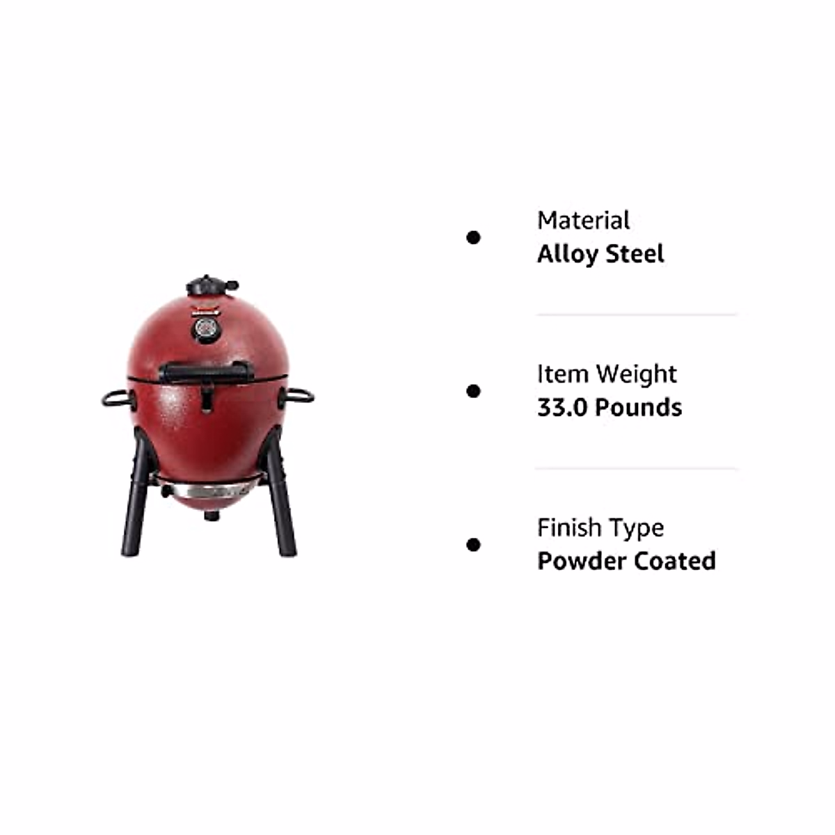 Char-Griller E06614 AKORN Jr. Portable Kamado Charcoal Grill, Red — 🛍️ ...