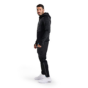Arena Unisex Team Hooded F/Z Half-quilted Jacket, Black, X-Small