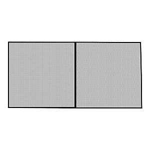Pure Garden 998613PCR Magnetic Door Screen for Two Car Heavy Duty Weighted Garage Enclosure Curtain for Mosquito, Insect and Sun Protection, Black