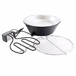 Better Chef Indoor Electric Barbecue Grill | 12-Inch | 1-KW | Stainless Grate | Round | Metal Drip Pan