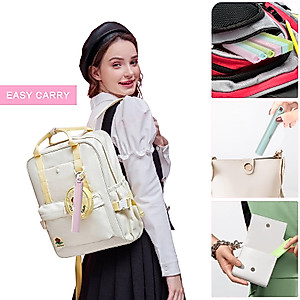 FYY Reusable Straws with Case - 3 Pack Collapsible Stainless Steel Travel Straws with Cleaning Brush & Silicone Tips Portable Cruise Ship Essentials Telescopic Drinking Straws with Keychain Ring 3P1