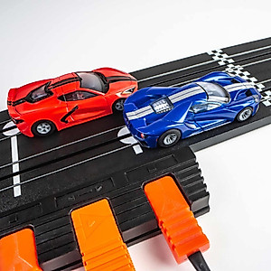 AFX/Racemasters Super Cars Set15ft TrackMega G+ ChassisTri-Pack AFX22032 HO Slot Racing Sets