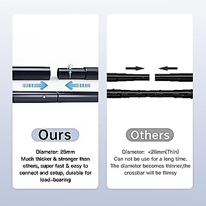 BEIYANG Backdrop Stand, 7.5 FT x 10 FT Adjustable Photography Background Support System Kit with Carrying Bag for Photo Video Studio