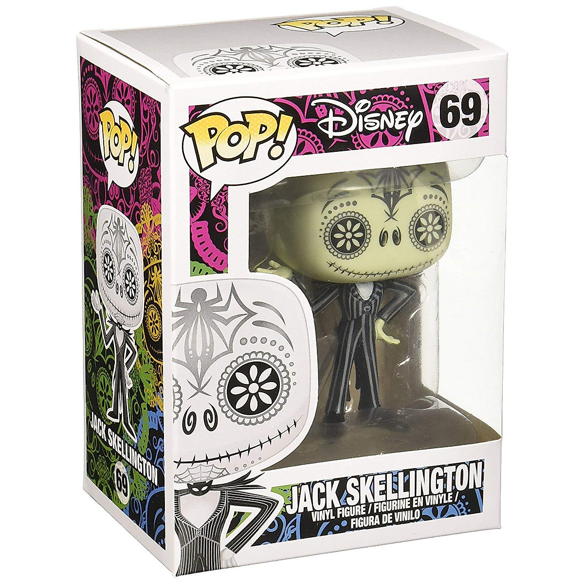 Funko Disney: The Nightmare Before Christmas - Day of The Dead Jack Skellington Pop! Vinyl Figure (Bundled with Compatible Pop Box Protector Case)