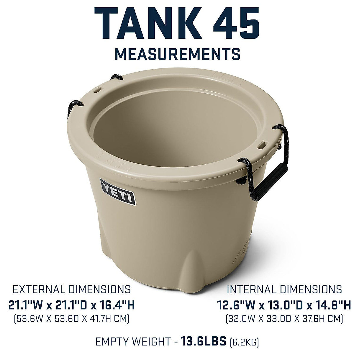 YETI Tank 45 Bucket Cooler, Desert Tan