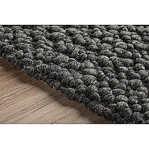 Addison Rugs Boulder Cobblestone Wool Area Rug, 2' x 3', Steel