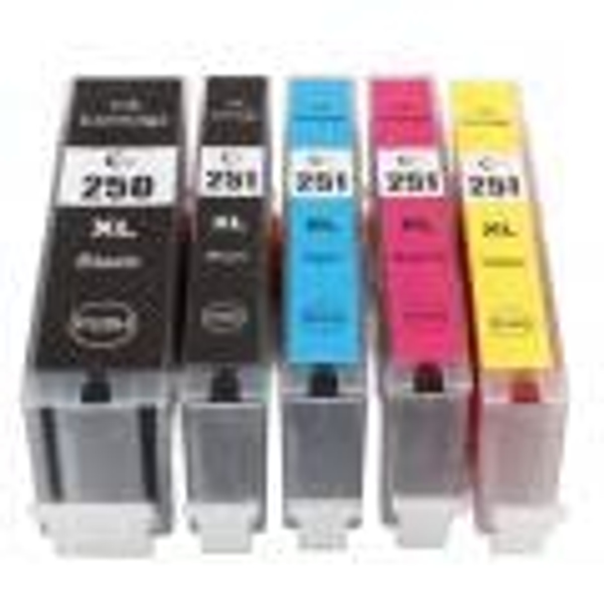 Multi Colors Ink Cartridge Printer Cartridge with Ink Printing Photos, Test Papers, Documents for Office Use (BK BK C M Y 5 Colors)