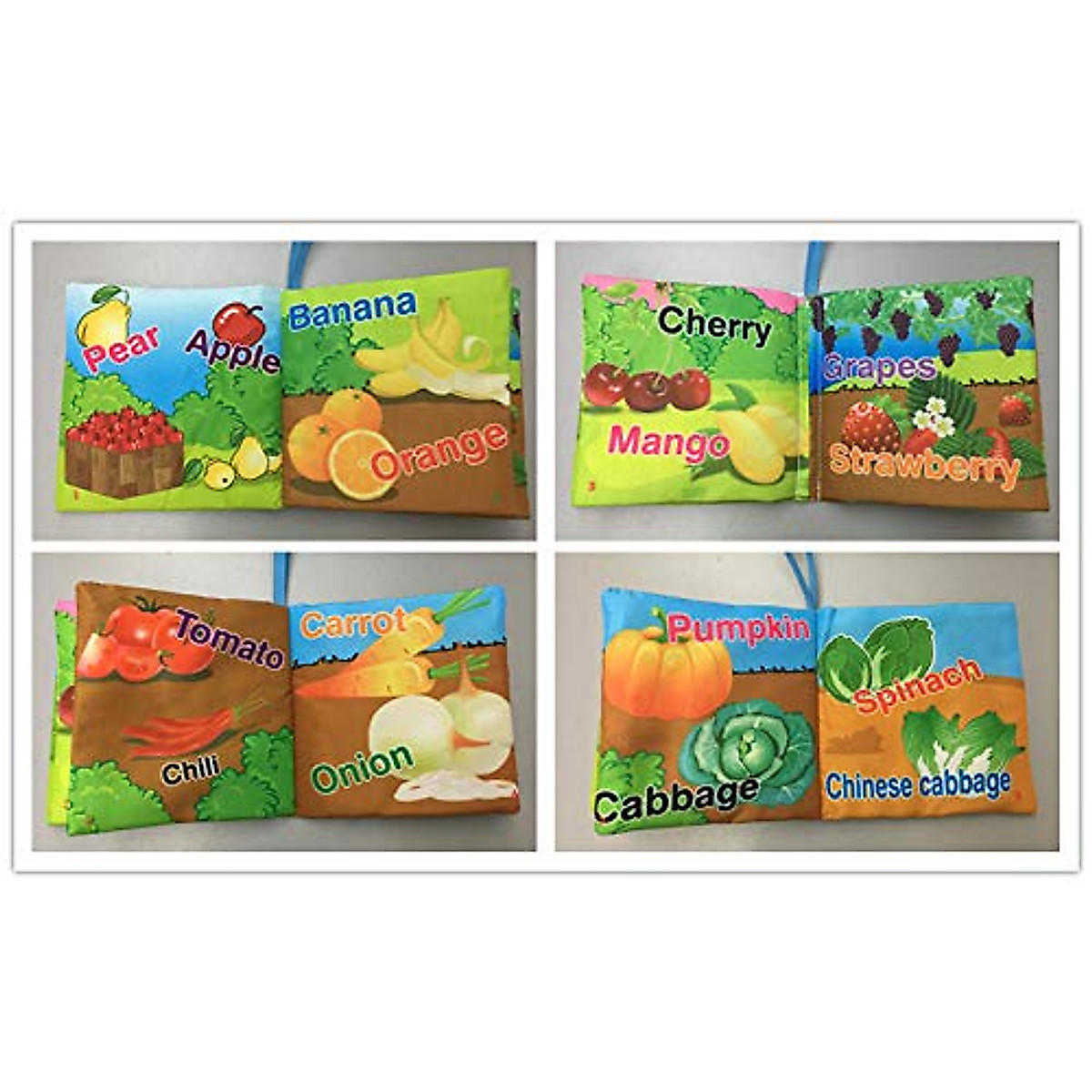 LmtLessDeals Baby Soft Cloth Books Baby Books Safety Fabric Baby Book Set 3 Pack Gift Set