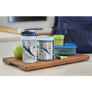 Contigo Gizmo Sip kids’ drinking bottle; BPA-free, robust water bottle; 100% leak-proof; intuitive drinking at the press of a button; easy-clean; ideal for preschool, daycare, school, sports; 14 oz