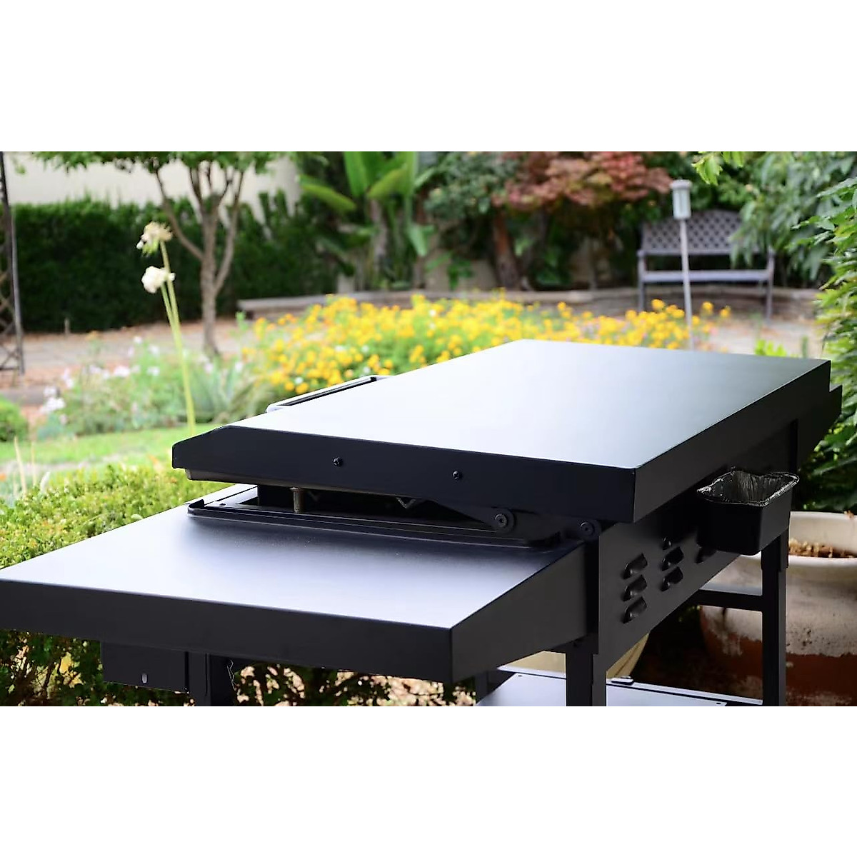 HANDYGO Blackstone 28 inch Griddle Lid - Push-Pull Griddle Cover, Hard Cover, Flat top Grill Cover, Griddle Accessories, Black (28 inch)