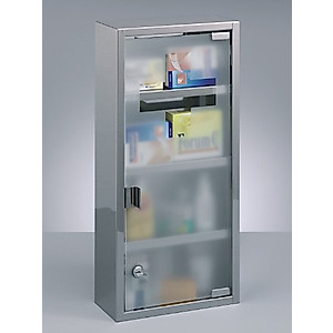 Zeller 18112 Medicine Cabinet 27 x 12 x 57 Stainless Steel