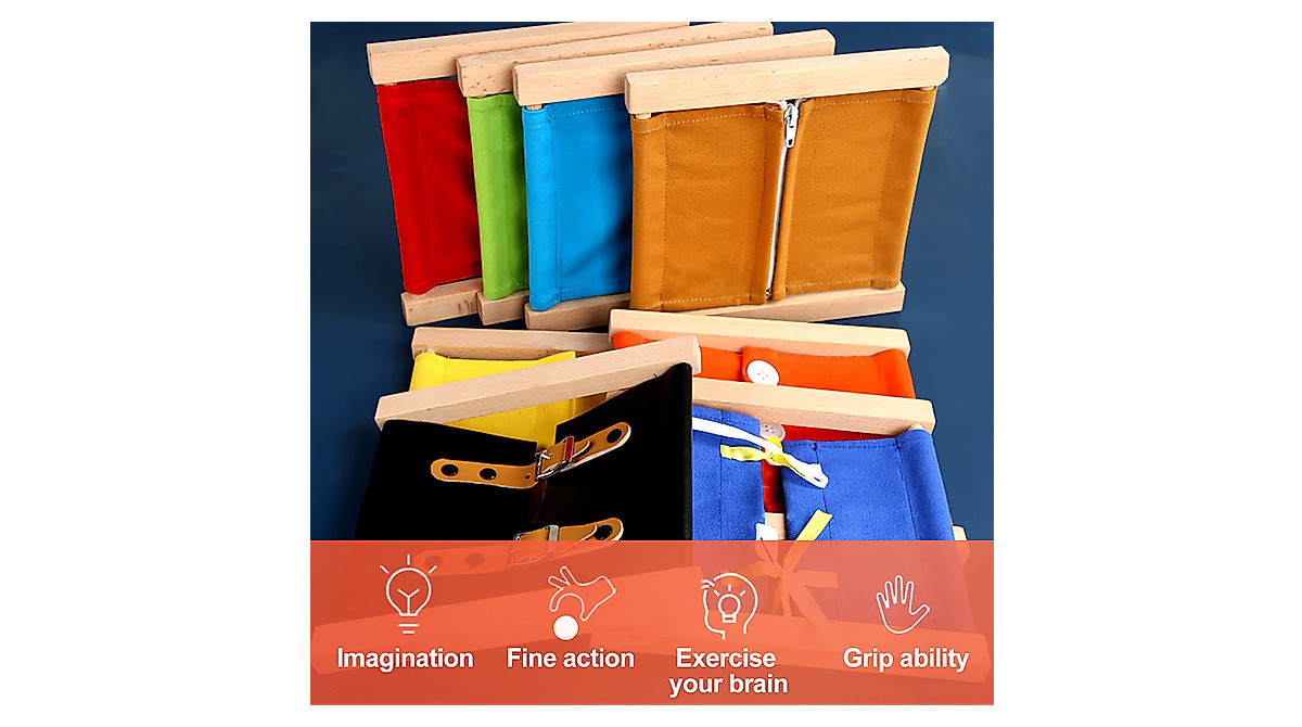 WEBEEDY Dress Learning Boards: Fun Skills for Kids