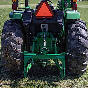 Titan Attachments Green 3 Point Quick Hitch Adaptor to Category 1 Tractors, 3000 LB Lifting Capacity, 27.5" Between Lower Arms, 14.5" ~17.5" Level Adjustment