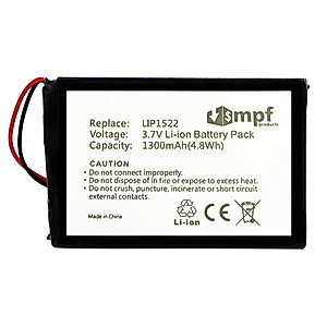MPF Products 1300mAh LIP1522 Battery Replacement Compatible with Sony Playstation 4 PS4 Dualshock 4 Wireless Controller CUH-ZCT1E, CUH-ZCT1H, CUH-ZCT1H/B, CUH-ZCT1H/R, CUH-ZCT1U
