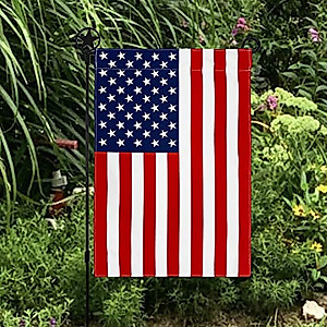Salt and Palms American 4th of July Garden Flag Made in the USA Premium Poly Poplin Weather Resistant Double-Sided Fade Resistant Patriotic United States Stars and Stripes Perfect Decor for Outdoor Yard Porch Patio Lawn 12.5 x 19 Inches