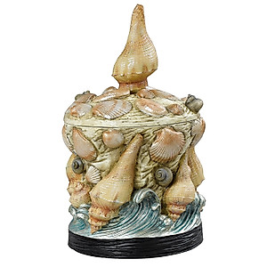 Cal Lighting TA-934BX Nautical Box from Seashell Box Collection in Bronze / Dark Finish,, Carapace (CALTA-934BX)