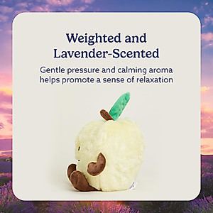 warmies Microwavable & Weighted Stuffed Animals, Golden Apple - Heated Stuffed Animal Plushie for Warmth & Comfort - Cute Soft Plush Toys for Adults & Children (Boys, Girls, Babies & Toddlers)