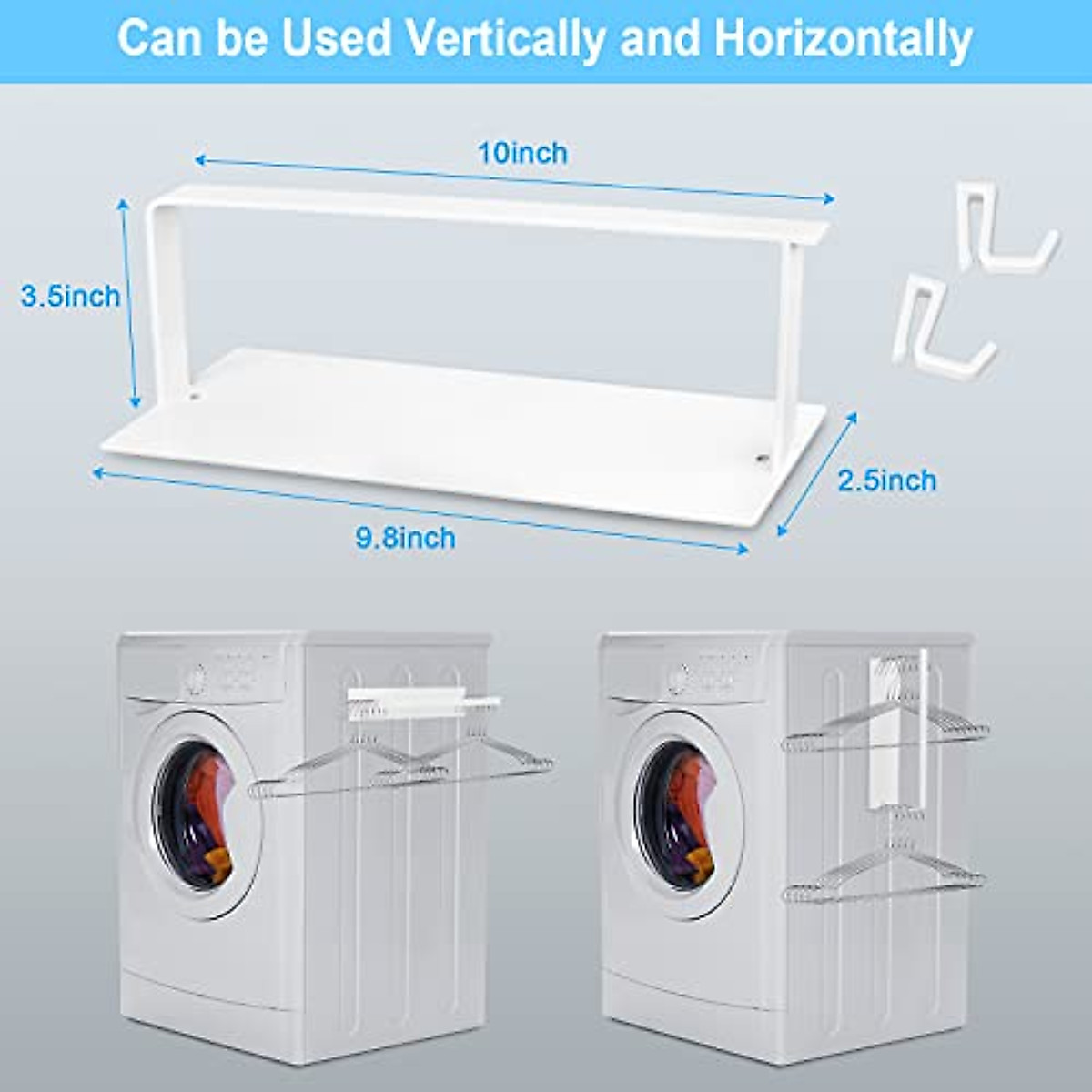 Hanger Organizer Magnetic Hanger Holder for Washing Machine Laundry Room Organization,Clothes Hanger Stacker Coat Hanger Organizer Stacker Hanger Stand Rack for Adult Kids Velvet Pants Hangers Storage