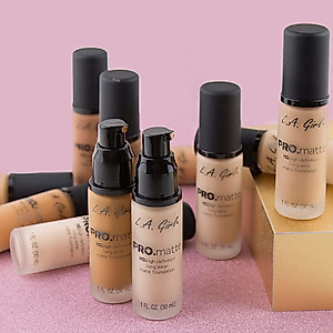 L.A. Girl Pro Matte Foundation, Beige, One Size