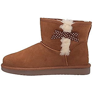 Koolaburra by UGG Unisex-Child T Victoria Mini DOTS Boot, Chestnut, 7 Toddler