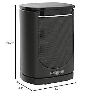 Space Heater, Portable Ceramic Heater with Thermostat, LED Display, PARIS RHÔNE 70°Oscillating Heater with Tip-over & Overheating Protection, 12h Timer, 24h Auto Shut off for Office Bedroom Indoor use