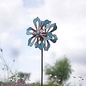 Solar Wind Spinners for Yard and Garden,(59''Height) Garden Sculptures & Statues,Wind Sculptures & Spinners,Windmills for The Yard Garden