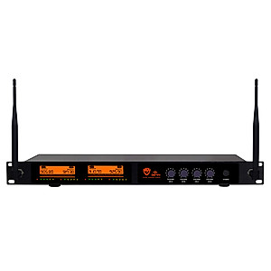 Nady DW-44 Quad Digital Wireless Handheld Microphone System Ultra-Low Latency with QPSK Modulation - Four XLR and Mixed 1/4" outputs - Fixed Frequency