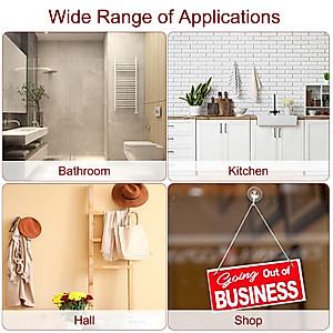 HARFINGTON 2pcs Suction Cups Hooks Powerful Vacuum Multi-Purpose Suction Shower Hooks Removable Reusable Waterproof Wreath Cup Hook for Bathroom Kitchen Restroom, Black