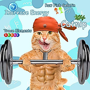 Nuanchu 6 Pieces Cat Snacks Candy Ball Lickable Sugar Ball Cat Toy Edible Catnip Balls Cat Treats Candy Ball Catnip Candy Kitten Licking Sweet Ball Treats Licking Candy (Green)