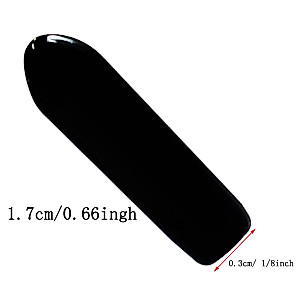 50pcs Vinyl Flexible End Caps, Rubber End Caps, Black Bolt Screw Thread Protector Safety Cover (1/8 Inch 3 mm)