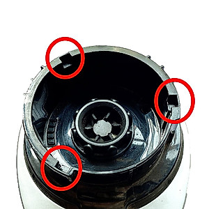 Anbige Replacement Parts 3 tabs cups intended for Nutri Ninja Blender, 2 Pack 16-ounce Single Serve Cup and Sip&Seal Lid Fit Ninja BL200 30/ BL201 30/BL201C 30/BL203QBK