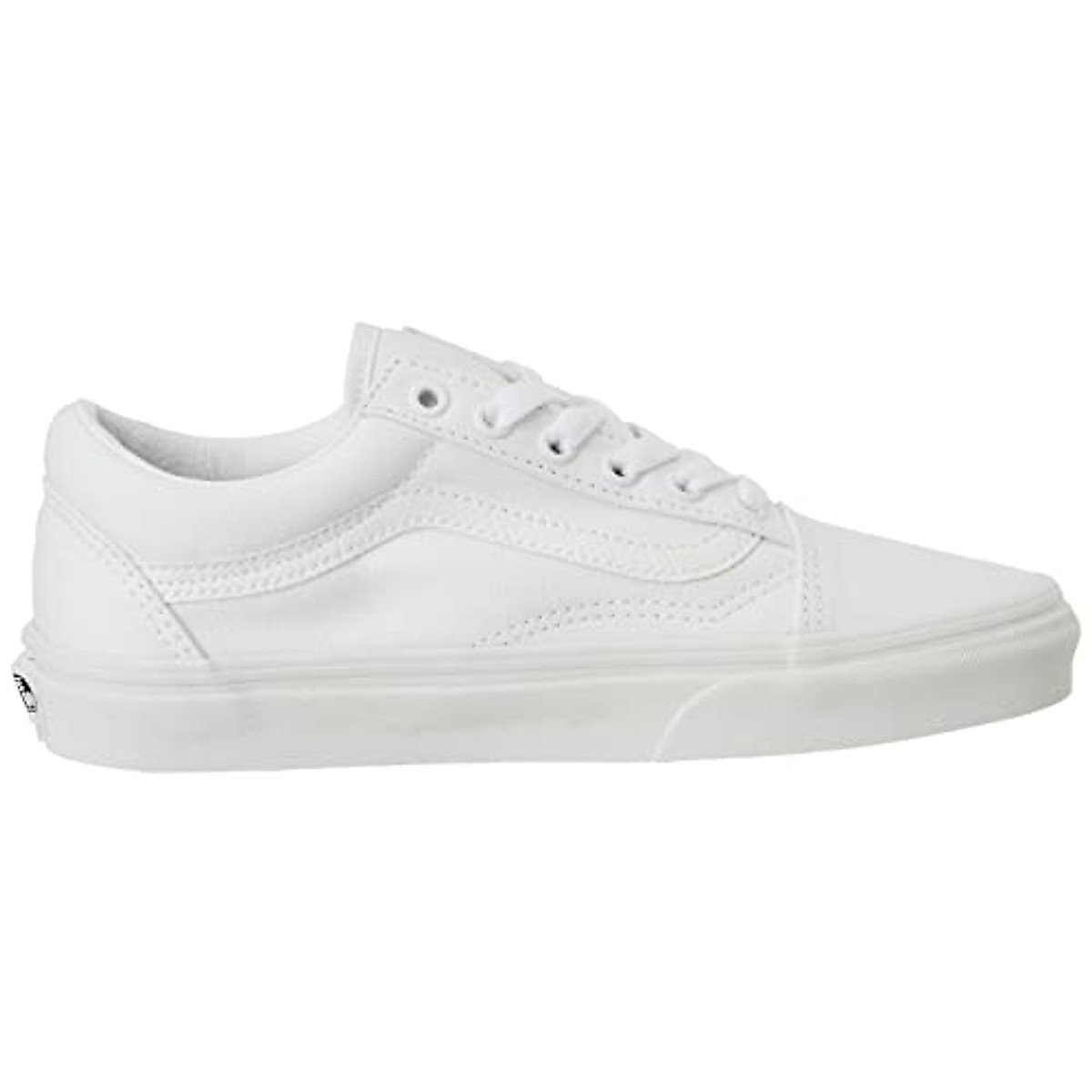 Vans Women's UA Old Skool Sneakers, True White, 8 Medium US