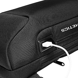 Oxford Sling Bag Backpack Crossbody Chest Pack for Men Women Travel Outdoor Sports Tactical Walking Hiking Climbing Anti-Theft Lockable Shoulder Daypack Black