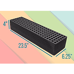 Polar Whale 2 Art Marker Storage Tray Organizers Pen Pencil Brush Storage Design Stand Supply Horizontal Storage Non-Scratch Non-Rattle Washable Compatible with Copic and More Each Holds 144