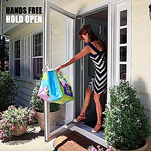 Touch 'n Hold Smooth Dual Door Closer System (Black) – Heavy-Duty - Touch-Button Hold Open Feature & Smooth Closing Motion - Storm & Security Door (Medium/Heavy Weight). New Door/Replace Old Unit