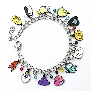 DreamWater Anime Cartoon Metal Charm Bracelet Gifts for Woman
