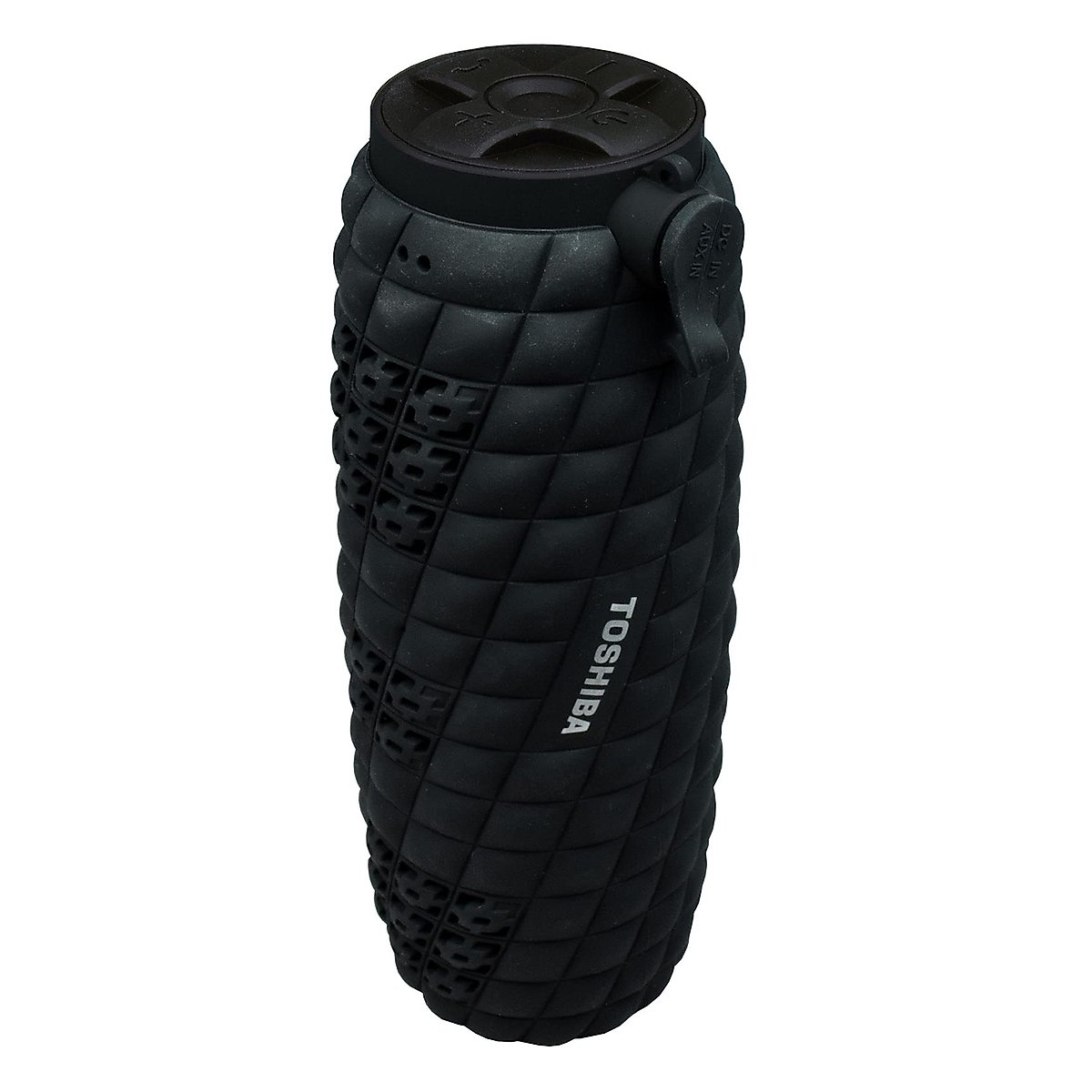 Toshiba Bluetooth Speaker | Wireless Speaker with Bluetooth Tech | 15 Hour Battery Life | Built in Microphone | Portable Speaker w/Deep Base Tech is Waterproof, Shockproof & Sandproof | TY-WSP80(K)