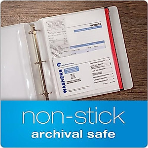 Cardinal Plastic Zippered Binder Pockets, 3-Hole Punched, Fits Full Letter Size 8-1/2" x 11" Sheets, Clear with Multicolor Zippers, 5-Pack (14650)