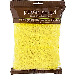 Vibrant Yellow Paper Shreds - 2oz., 1 Pack - Perfect for Gift Packaging, Decorations and Craft Projects