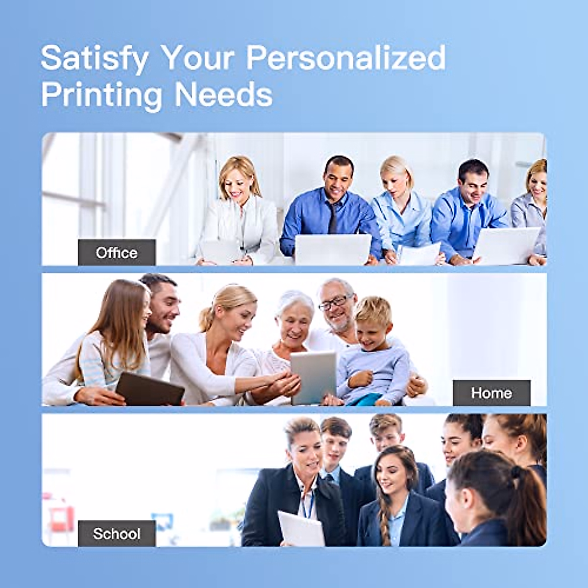 GPC ImageFlex Remanufactured 822XL 822 Epson Ink Cartridges Replacement for Epson 822xl Ink Cartridges Epson 822 XL T822XL to use with Pro WF-3820 WF-4820 WF-4830 WF-4833 Printer（4 Pack）