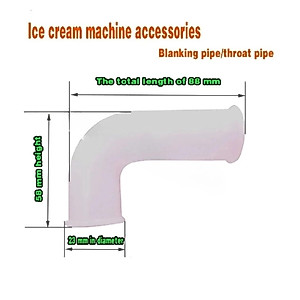GAEWBBH Ice Cream Maker Parts Feeding Hose Retail and Sweet Tube Machine Seven Character Bend Pipe Ice Cream Machine Parts Ice Cream Accessories Feed Hose