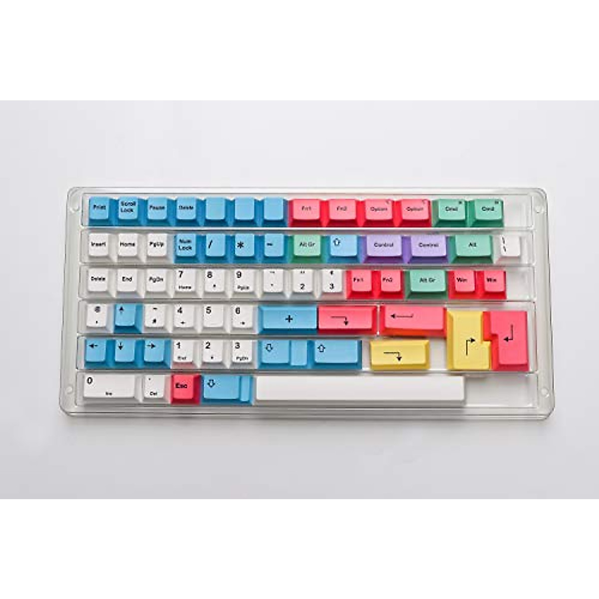 KOKOYAKA Dye Sublimation Keycaps | Cherry Profile for Custom Merchanical Keyboard | 139 Keys (Chalk)