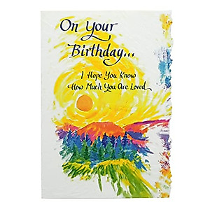 Blue Mountain Arts Birthday Card Assortment—4 Unique Greeting Cards with Uplifting Happy Birthday Wishes for the Special People in Your Life