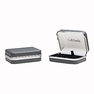 Classic Woven Silver Knot Tuxedo Cufflink and Stud Set Formal Set with Presentation Box Groom Groomsmen Wedding