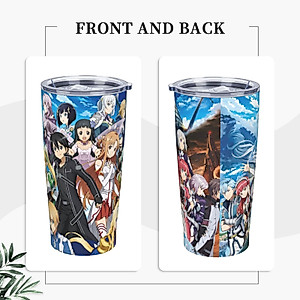 Sword Art Online 20oz Car Sippy Cup Stainless Steel Water Cup Thermos Cup