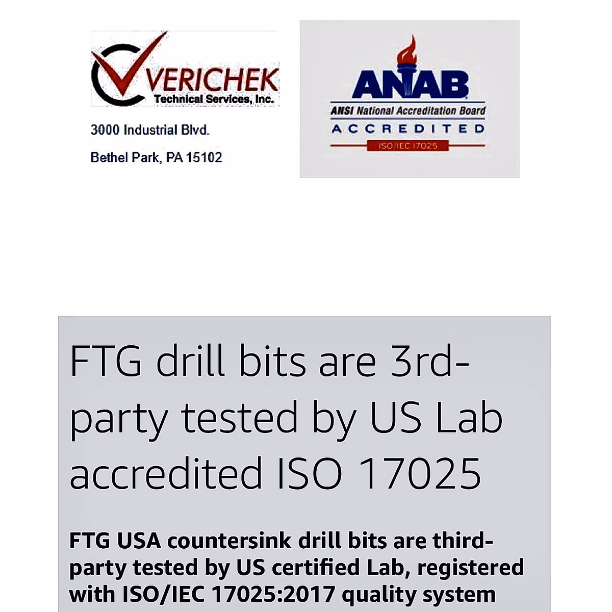 FTG USA Adjustable Wood Countersink Drill Bit Set #6#8#10 with Tapered Drill Bit for Woodworking