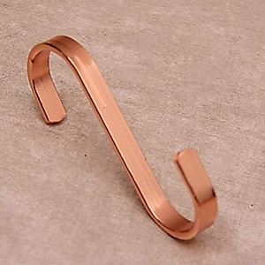 TOPBATHY 6pcs S Shaped Hook Heavy Duty S Hooks Rack Hangers Hanging Hangers Hooks for Bedroom, Supermarket,Bathroom, Kitchen and Office: Pan, Pot, Coat, Bag,Towels, Plants(10cm Rose Gold)