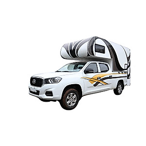 Truck Camper with Bed/Foldable Sofa/Bathroom/Kitchen and Cabinets.