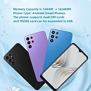 6.52inch Screen ，Reno5Pro+，Unlocked Cell Phone，1GB RAM 16GB ROM，Supports 3GWCDMA : 850/2100MHZ SIM Card Frequency Band，Front and Rear Camera ，Android Smartphone（Blue）