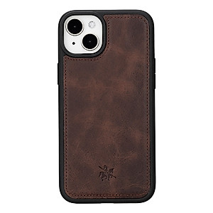 Venito for iPhone 15 Plus Case Wallet with Card Holders and RFID Blocking, Leather Phone Case, Magnetic Closure Detachable Phone Cover 6.7 inches, Ravenna - Coffee Brown